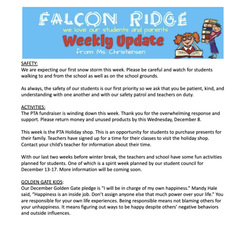 Falcon Ridge Elementary – Home of the Jr. Falcons