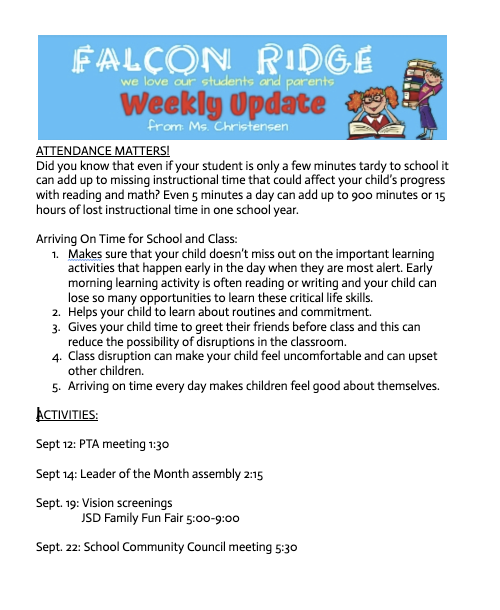 Falcon Ridge Elementary – Home of the Jr. Falcons